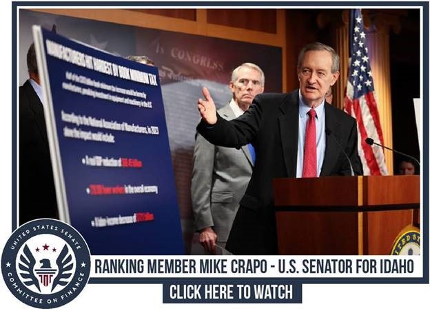 [2022-08-03] Crapo: Reckless Tax-and-Spend Dangerous for America | The ...